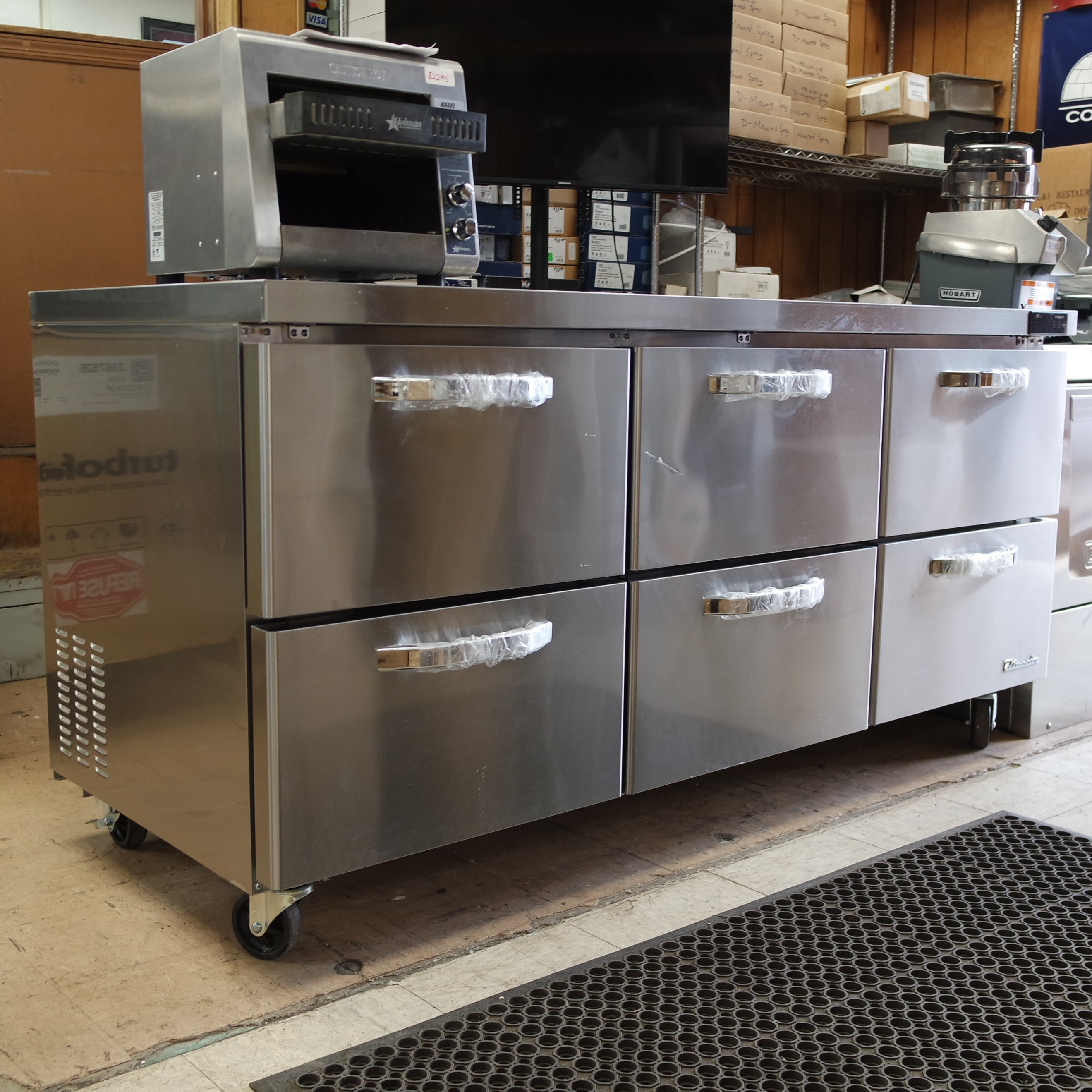 Blue Air BLUR72-D6-HC 72" Undercounter Refrigerator w/ 6 Drawers [OPEN